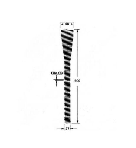 Molla conduciseme per seminatrice tubo lungo 60 cm - Ricambi Agricoli ... Molla conduciseme per seminatrice tubo lungo 60 cm - Ricambi Agricoli ...